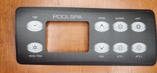 Sticker / film / foil for Balboa VL801D control panel (JET 1, JET 2 ...